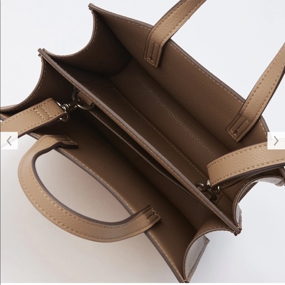 Uniqlo | Bags | Fauxleather Square Shoulder Bag Dark Beige Uniqlo ...